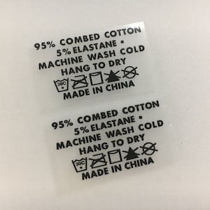 500 Heat Transfer Labels for Clothing, Tagless Clothing Labels, Heat ...