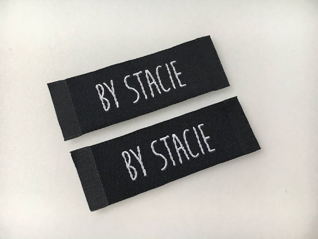 300 Personalized Fabric Labels Logo Label Clothing Label | Etsy
