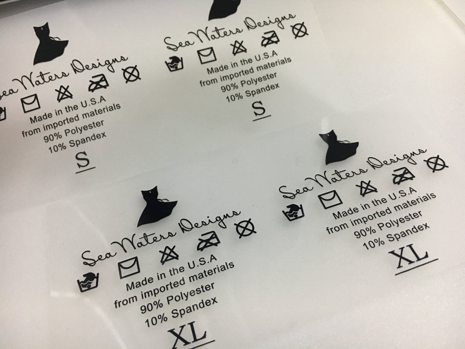 500 Heat Transfer Labels for Garments Custom Tagless Clothing - Etsy