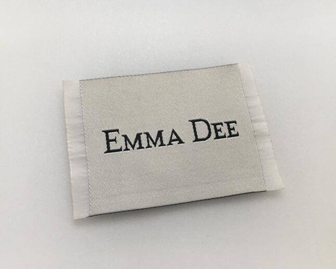 300 Custom Cloth Tags, Garment Logo Label, Clothing Label Custom ...