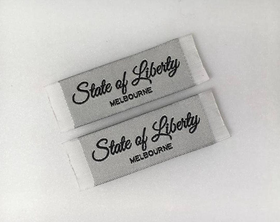 1000 Custom Fabric Labels Cotton, Logo Label, Neck Tags, Tag Logo ...