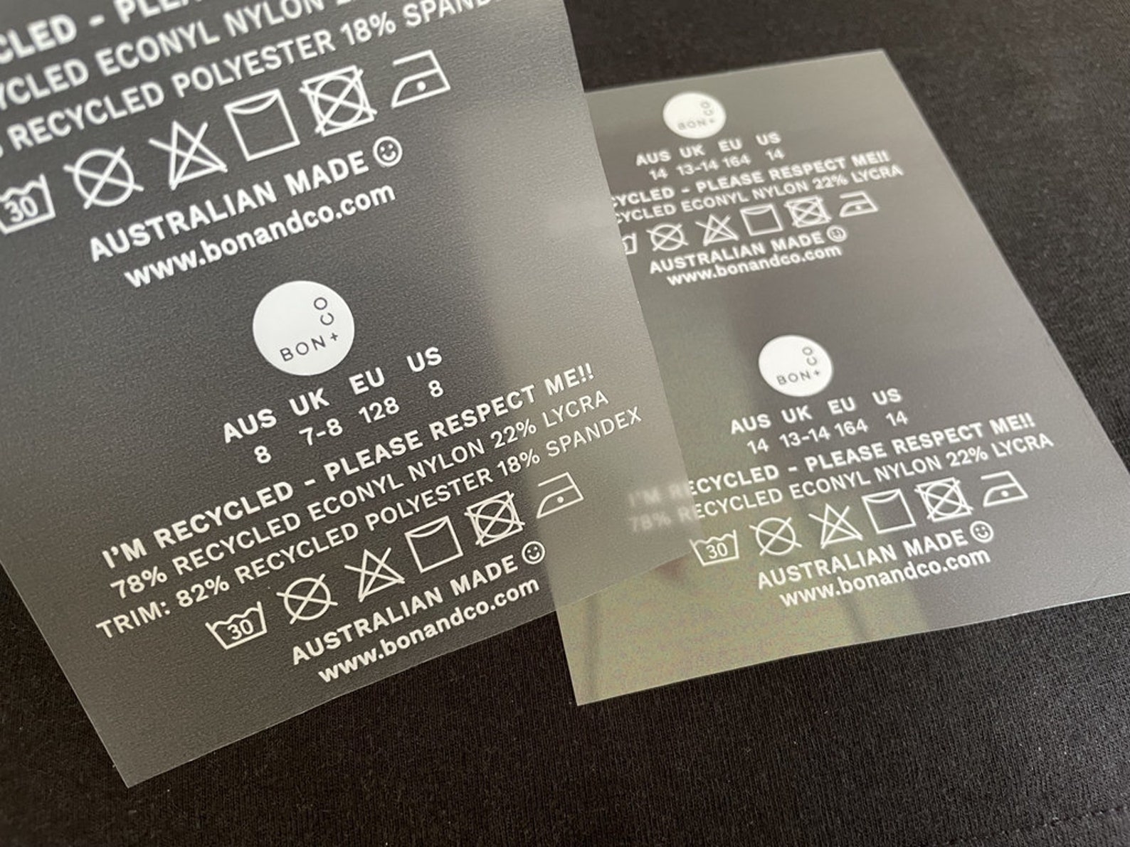 500 Heat Transfer Clothing Size Labels Tagless Heat Transfer | Etsy