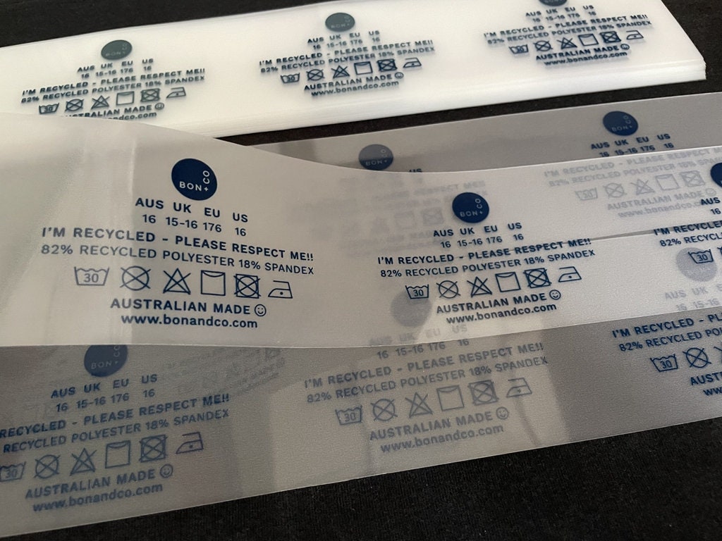 500 Tagless Heat Transfer Labels Custom Custom Neck Tags - Etsy