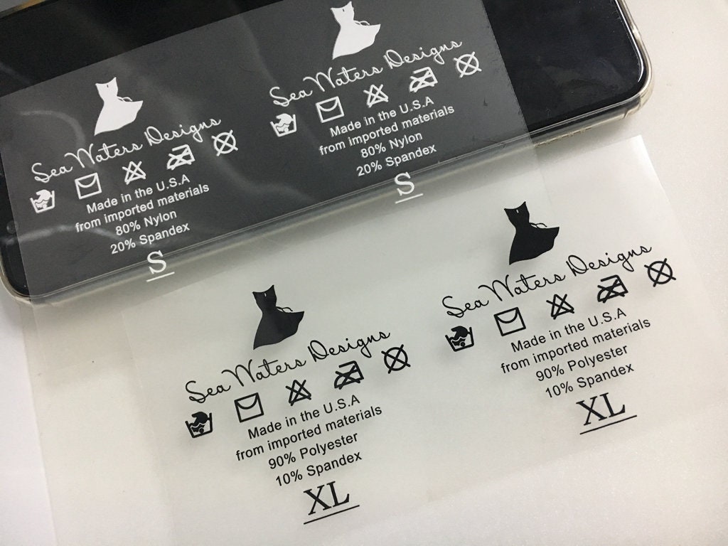 500 Tagless Heat Transfer Labels Custom Custom Neck Tags - Etsy