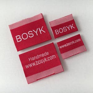 300 Custom Hem Tags, Designer Labels, Shirt Labels, Logo Label, Label ...