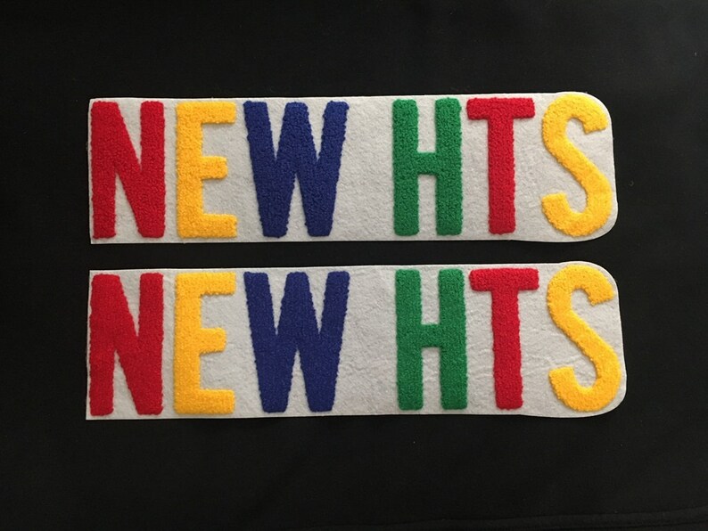 Custom Chenille Patches Personalized Chenille Script Patches | Etsy