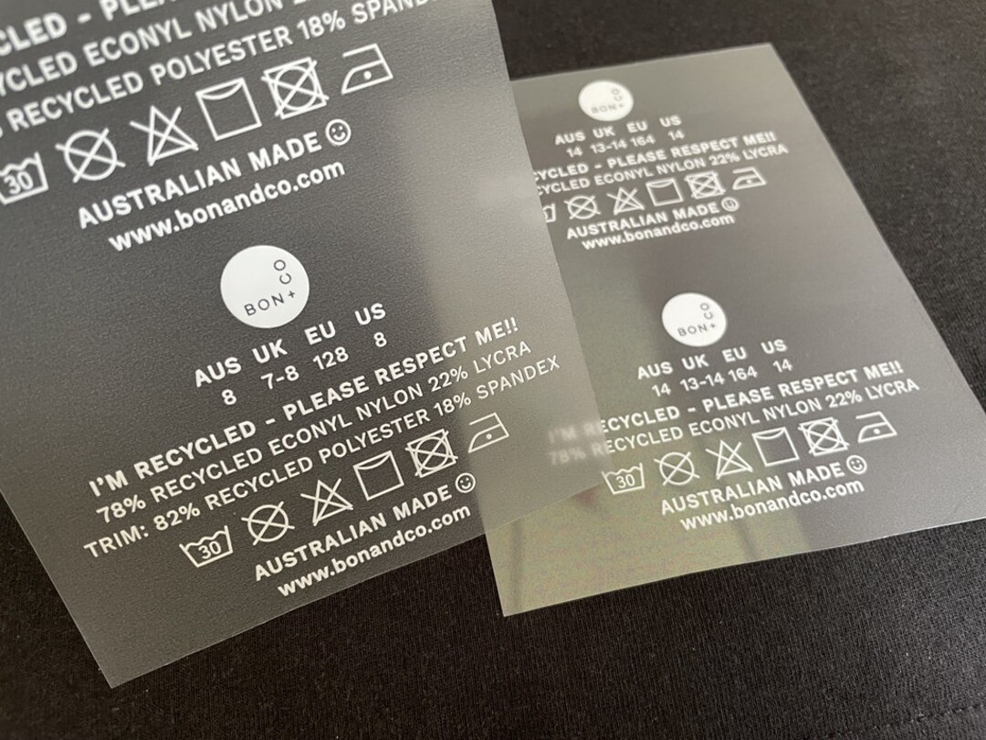 1000 Custom Heat Press Labels, Iron on Tagless Label, Tagless T Shirt ...