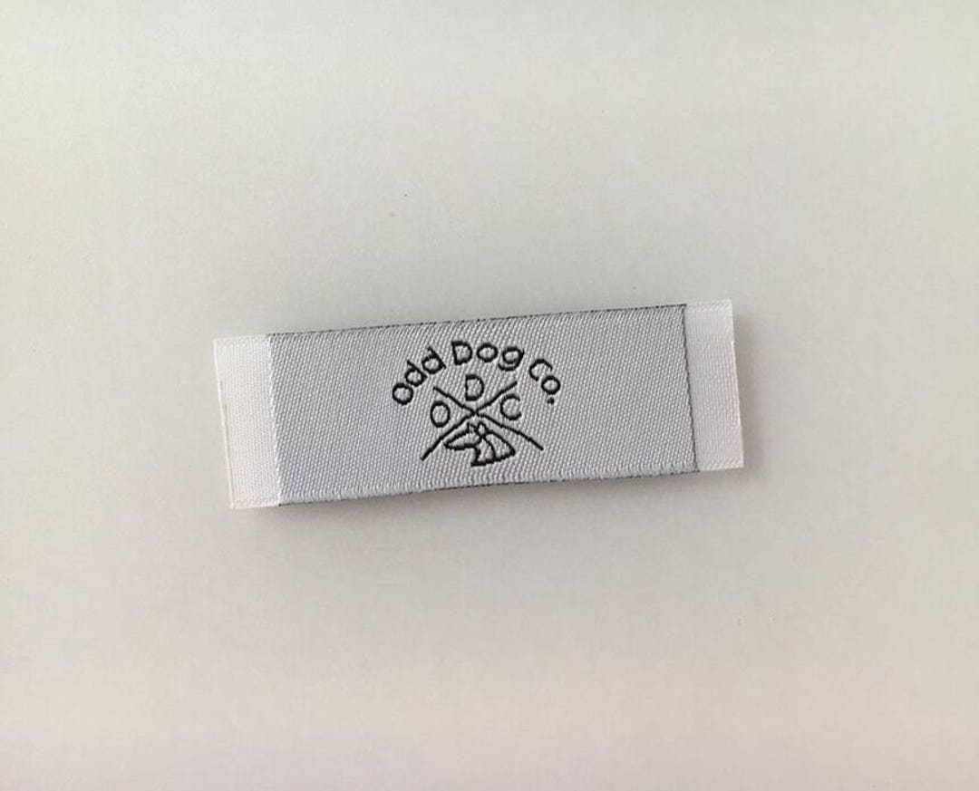 300 Custom Garment Labels, Tag Clothing, Tag Logo, Garment Logo, Woven ...