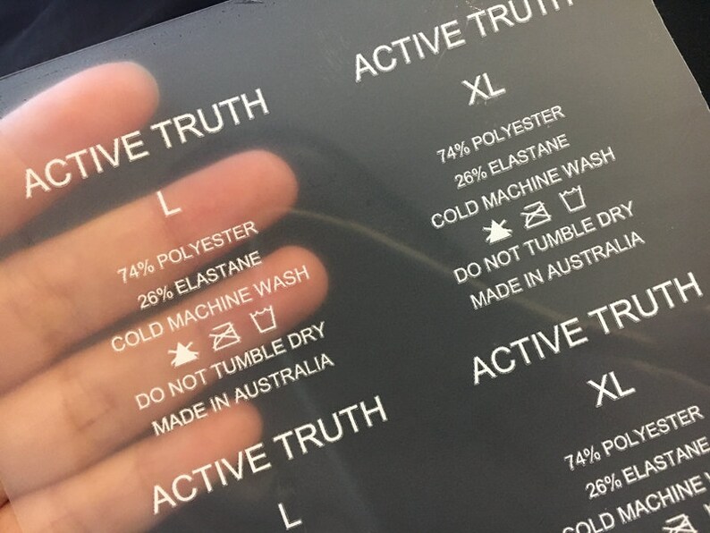 500 Tagless Heat Transfer Labels Custom Custom Neck Tags - Etsy