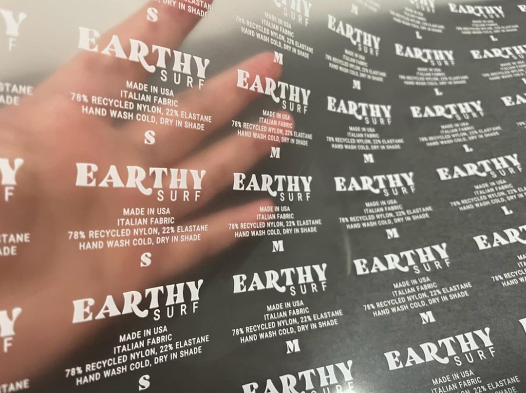 500 Heat Transfer Labels for Apparel, Tagless Heat Transfer Labels ...