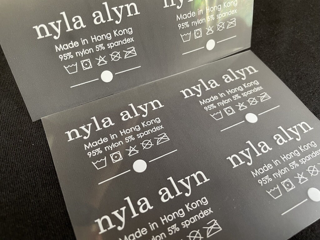 300 Heat Transfer Labels for Garments Heat Label Custom Heat - Etsy