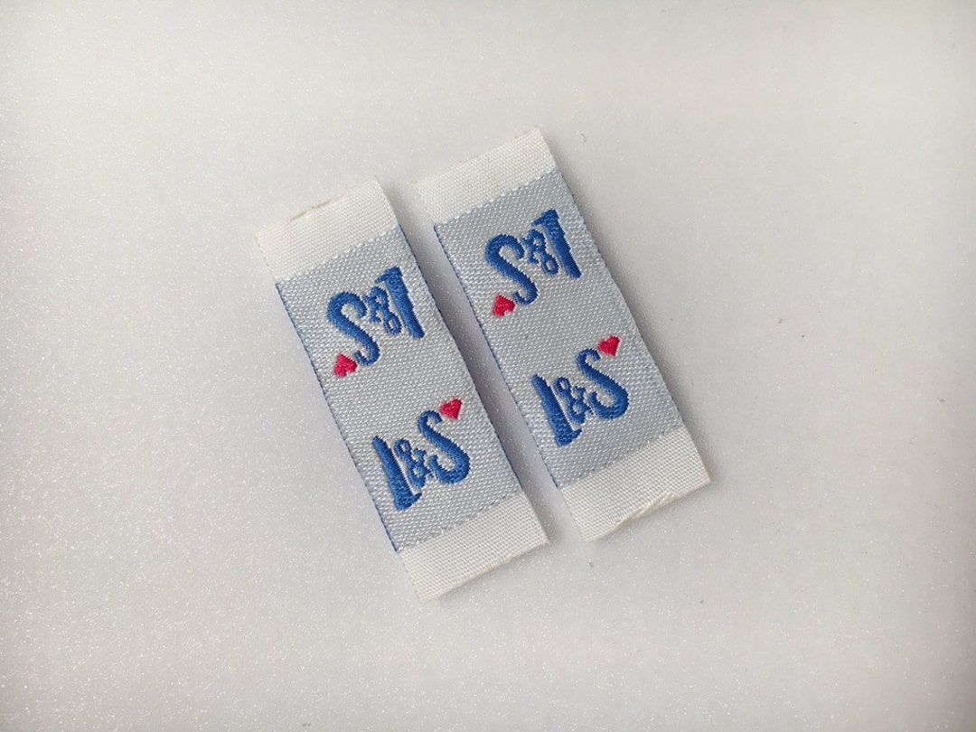 300 Custom Woven Fabric Clothing Labels, Tag Clothing, Designer Labels ...