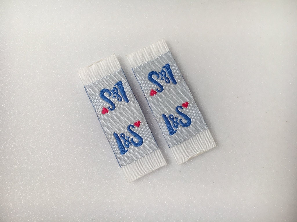 300 Custom woven fabric clothing labels tag clothing | Etsy