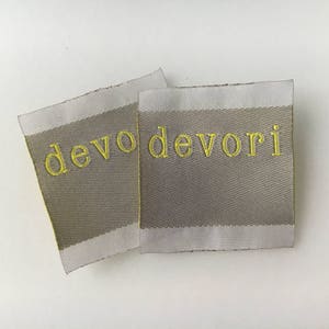 300 Custom Sewing Labels, Logo Label, Clothing Labels, Tag Logo, Woven ...
