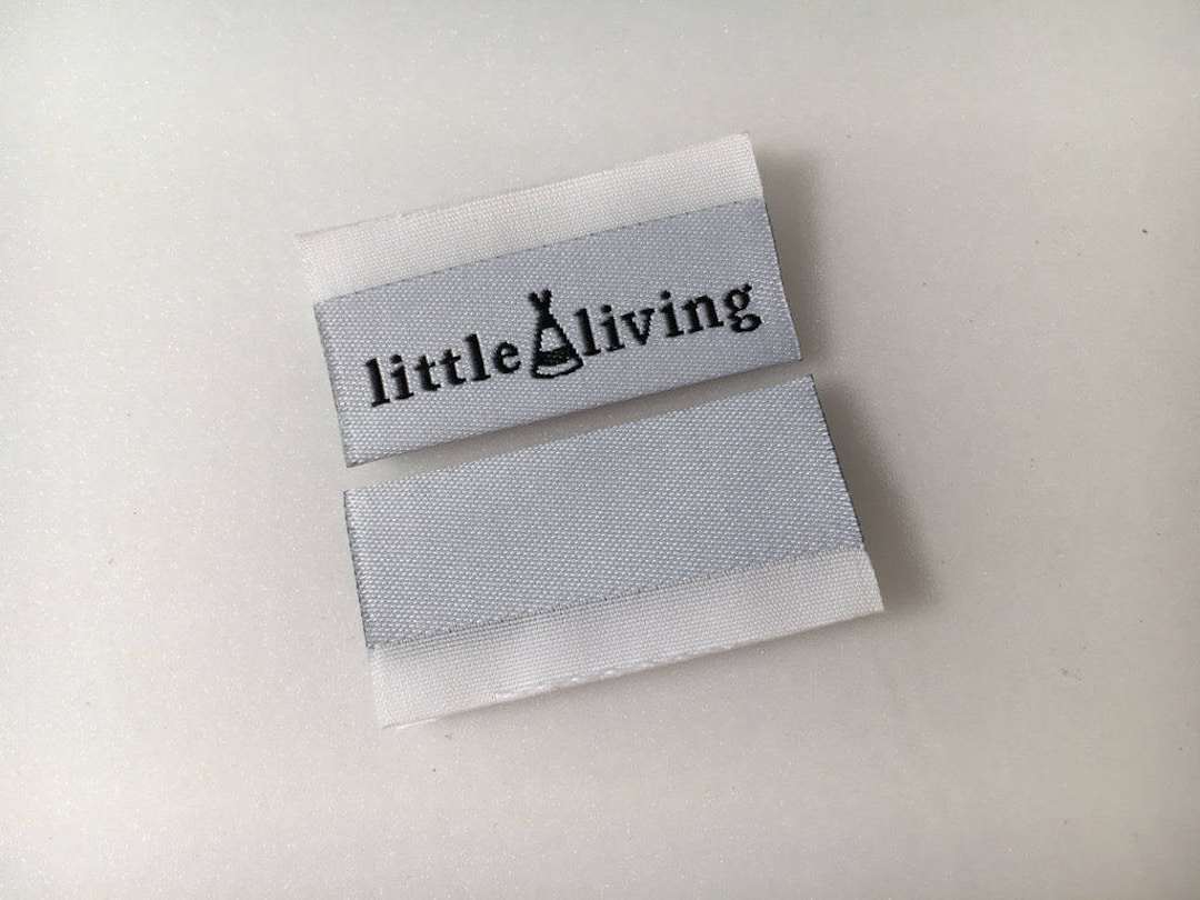 300 Custom Sewing Labels, Logo Label, Clothing Labels, Tag Logo, Woven ...
