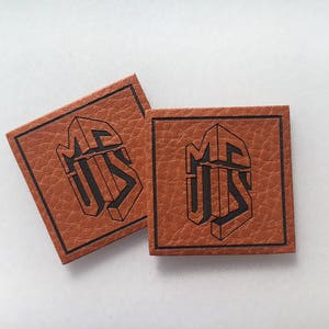 1000 Custom Leather Hem Tags, Pu Label for Hat, Leather Patch Custom ...