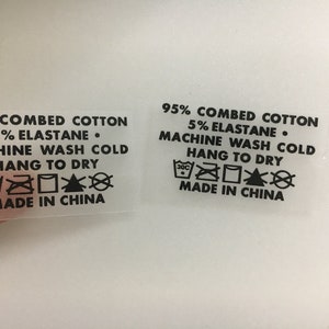 1000 Clear Digital Heat Transfer Label, Iron on Transfer, Custom ...