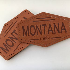 1000 Custom Leather Patch Company, Round Leather Labels, Letters ...