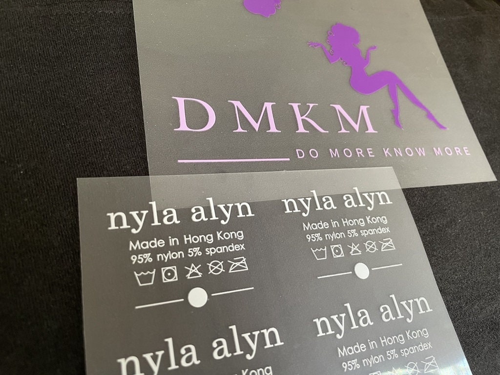 500 Heat Transfer Clothing Size Labels Tagless Heat Transfer - Etsy