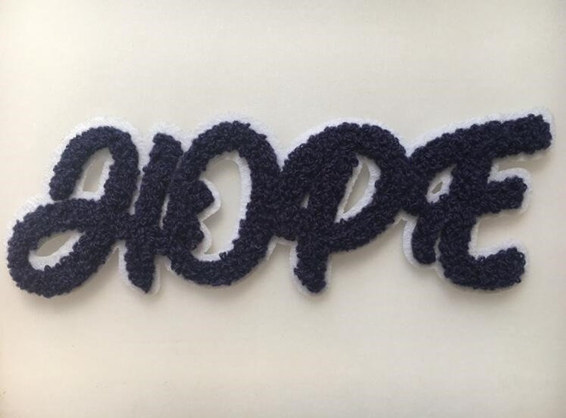 Custom Chenille Patches Personalized Chenille Script Patches | Etsy