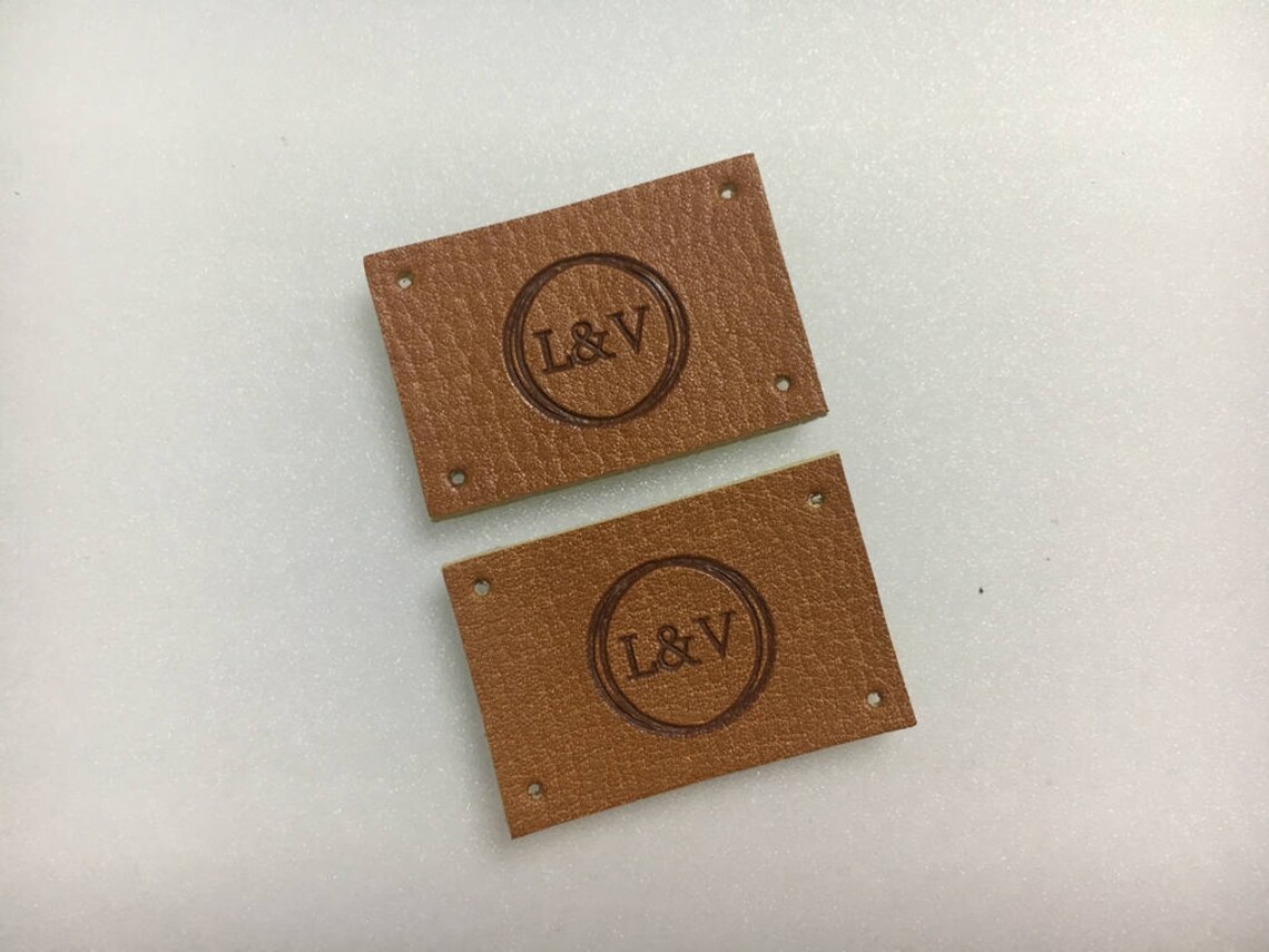 300 Custom Faux Leather Labels Pu Leather Labels Leather | Etsy