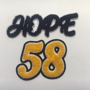 100 Chenille Custom Letter Varsity Patches - Etsy