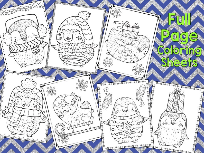 Christmas Penguin Coloring Pages - Mom. Wife. Busy Life.