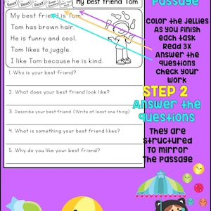 My Jelly Journal Daily Journal to Practice Reading and | Etsy