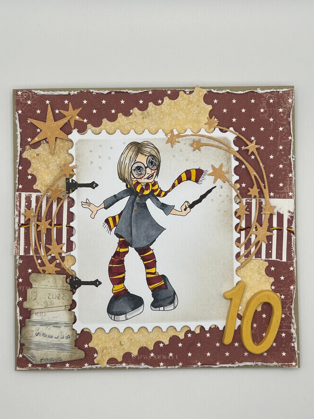 Harry Potter Style Birthday Card - Etsy