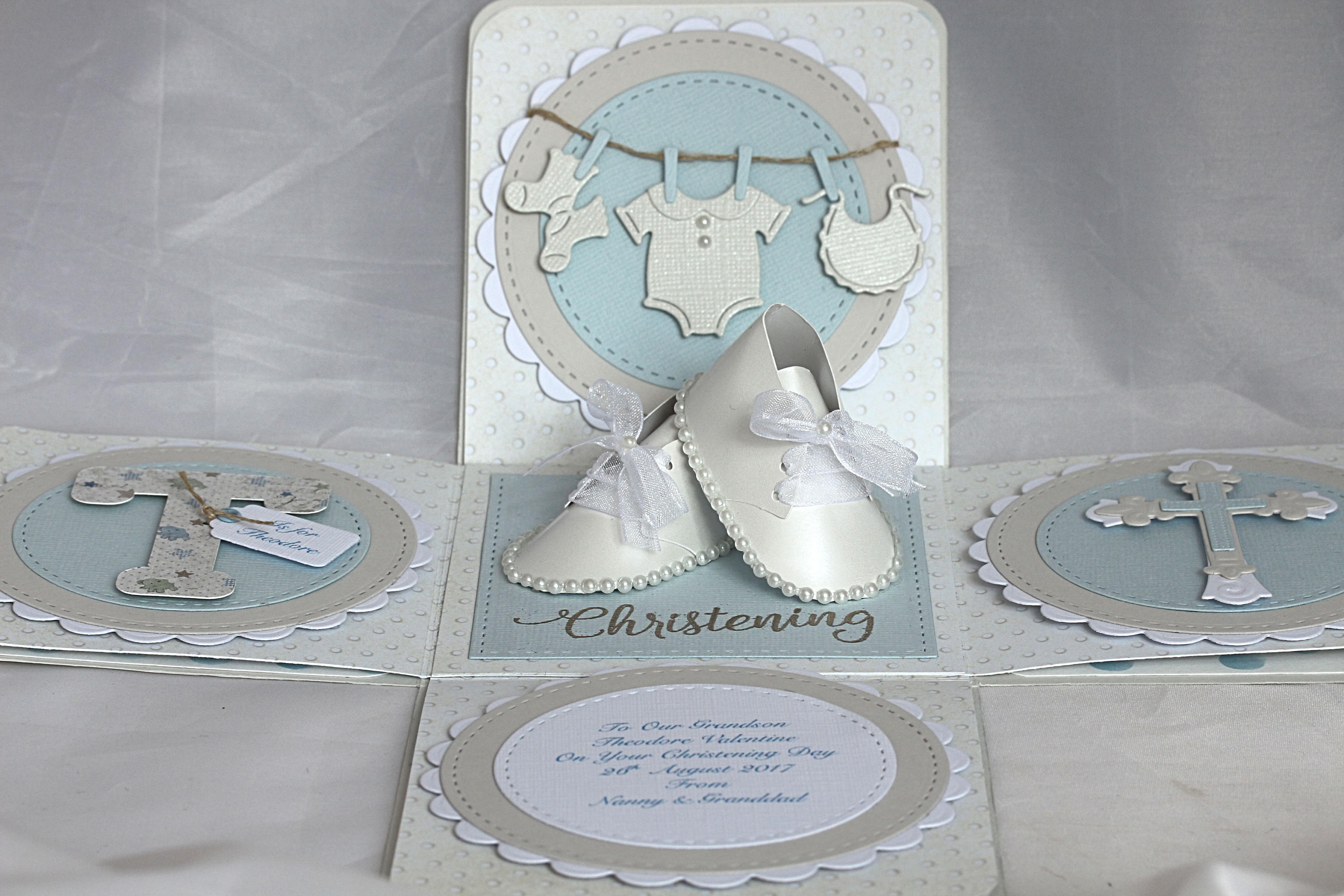 Baby Boy Exploding Christening Box Keepsake - Etsy Canada
