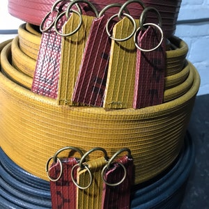 Fire Hose Keyring, Firefighters Keyring, Keyring, Recycled Keyring ...