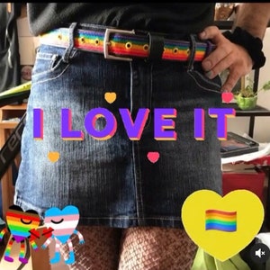 Pride Belt, Rainbow Belt, Inner Tube Belt, Colourful Belt, Pride, for ...