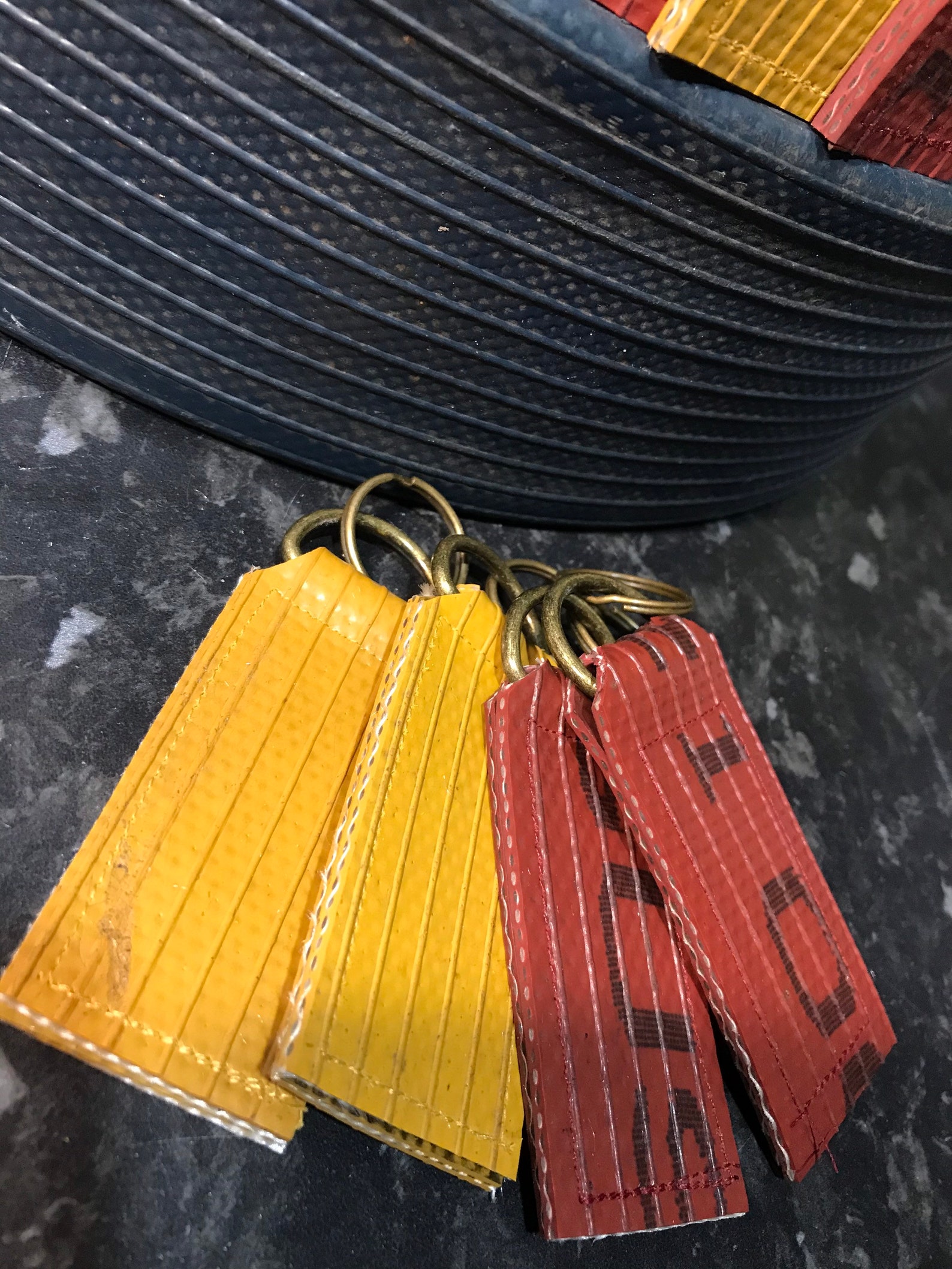 Fire Hose Keyring Firefighters Keyring Keyring Recycled - Etsy UK