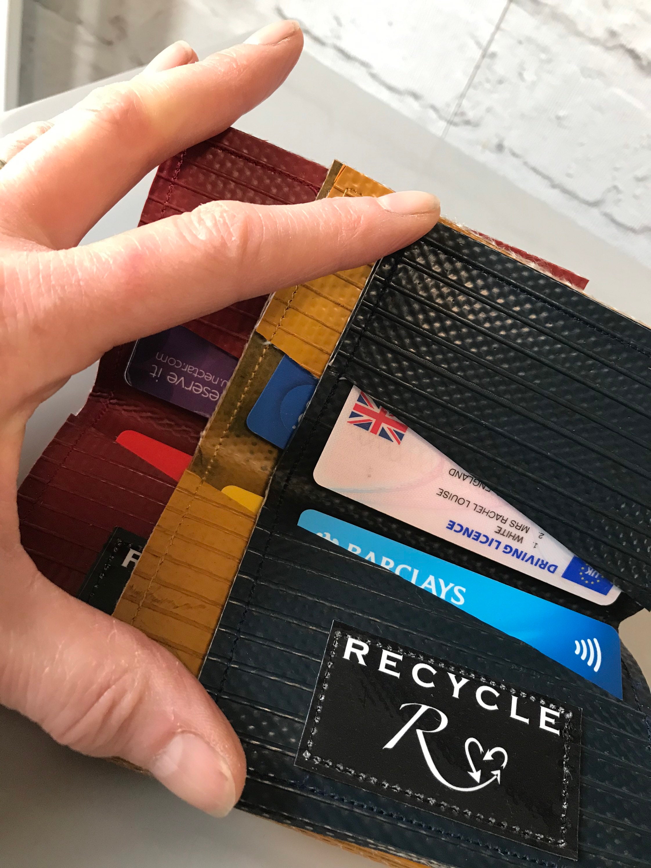 Fire Hose Wallet, Fire Hose Card Wallet, Card Holder, Recycled Card ...