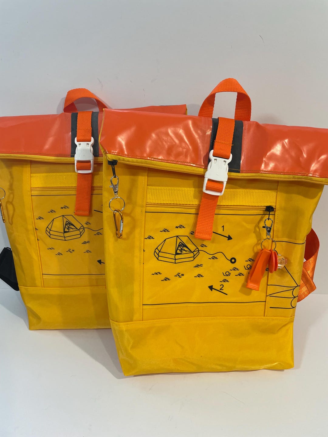 Life Raft Roll Top Backpack - Etsy