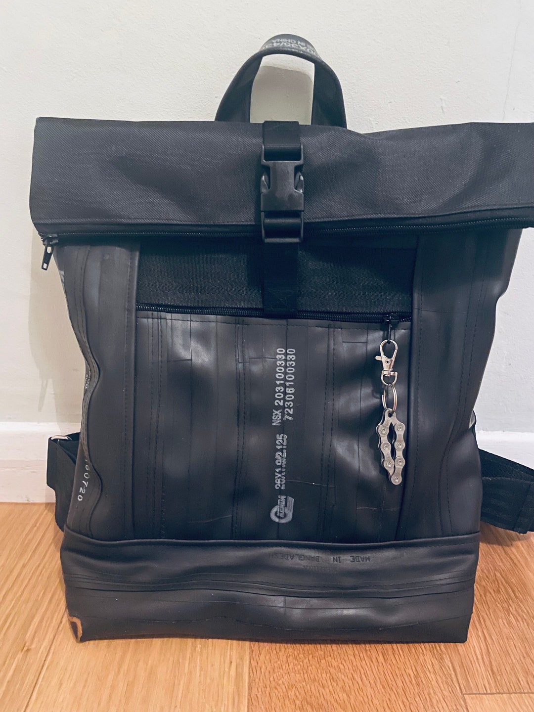 Inner Tube Roll Top Bag - Etsy