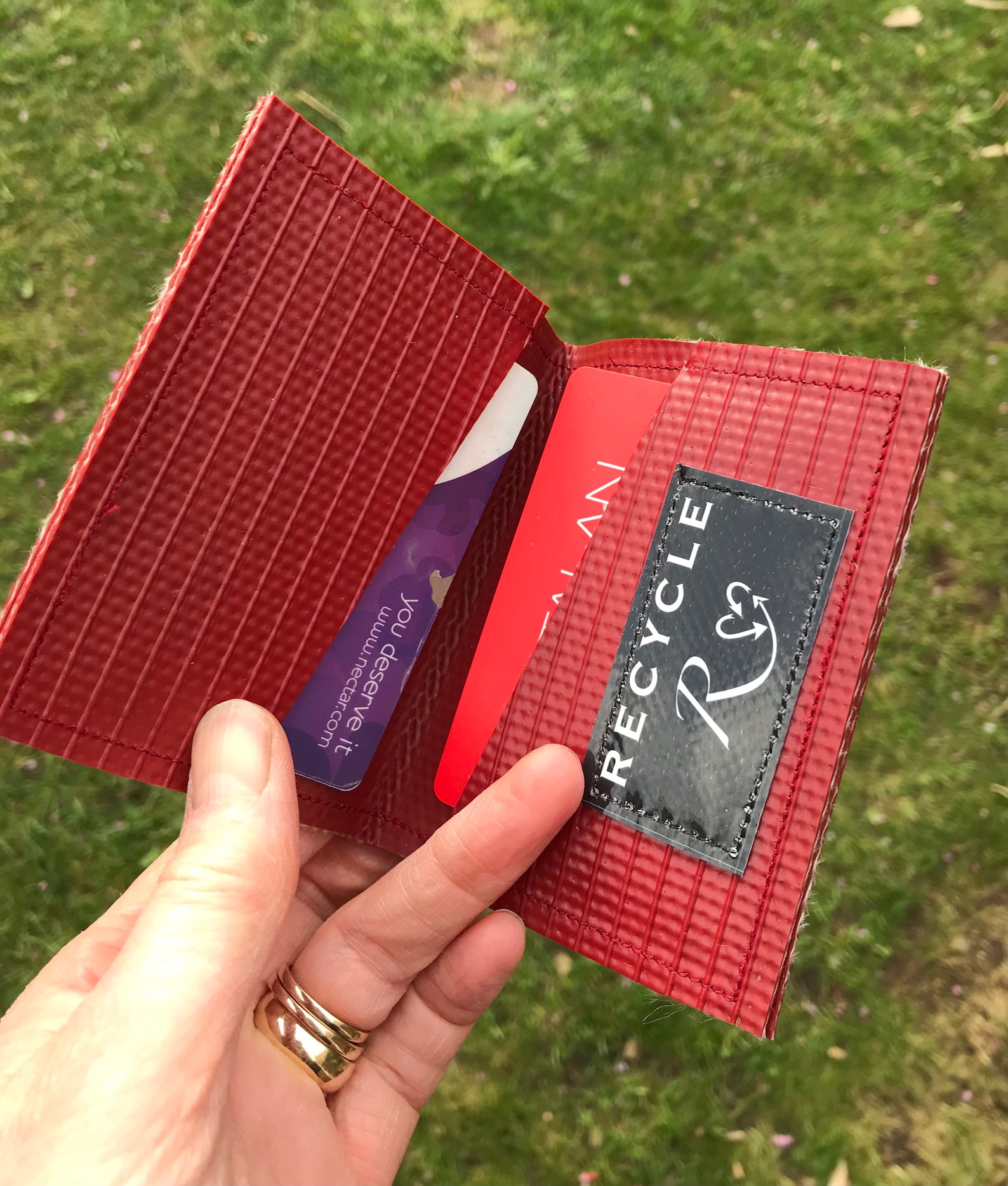 Fire Hose Wallet, Fire Hose Card Wallet, Card Holder, Recycled Card ...