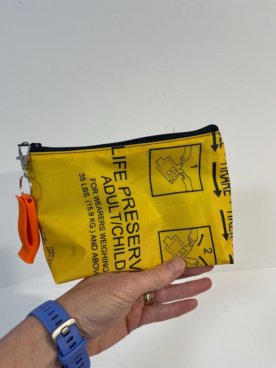 Aircraft Life Vest Small Cosmetic Bag, Life Jacket Cosmetic Bag, Life ...