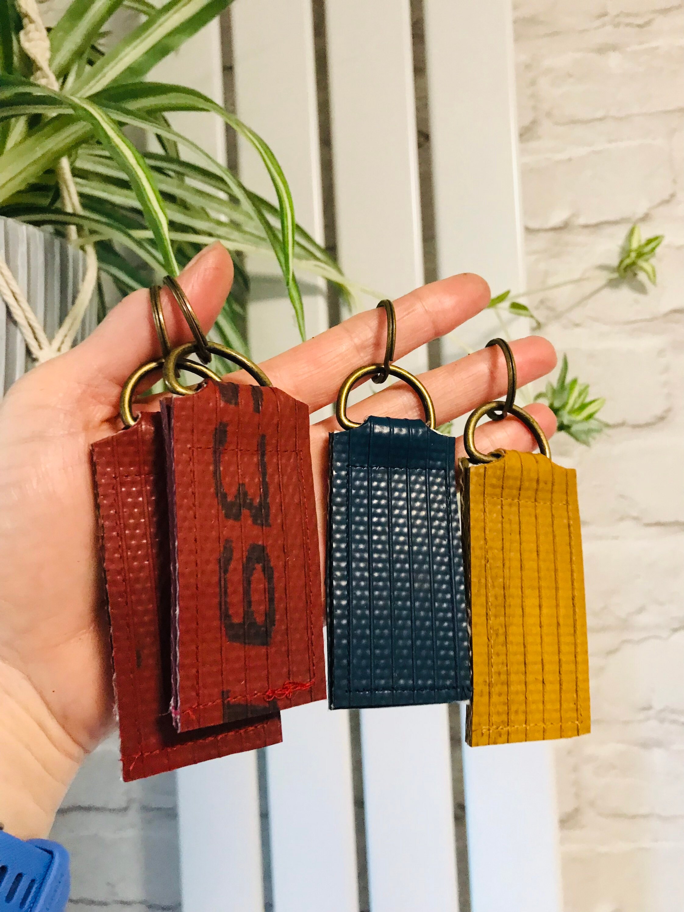 Fire Hose Keyring, Firefighters Keyring, Keyring, Recycled Keyring ...