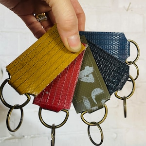 Fire Hose Keyring, Firefighters Keyring, Keyring, Recycled Keyring ...