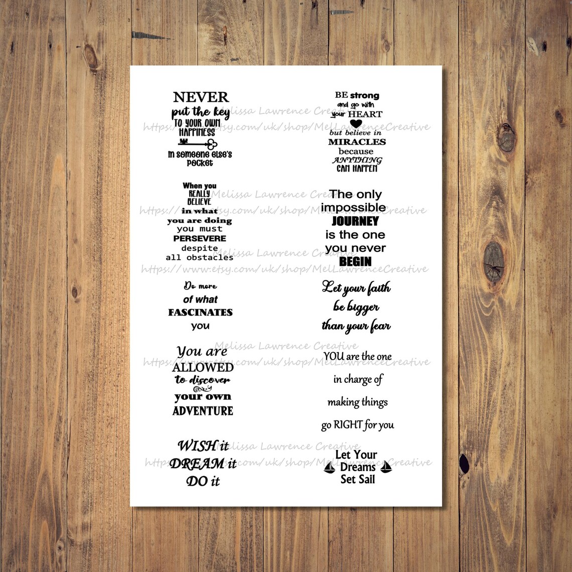 Encouraging Card Inserts Digital Sheet, Printable Card Insert Verses ...