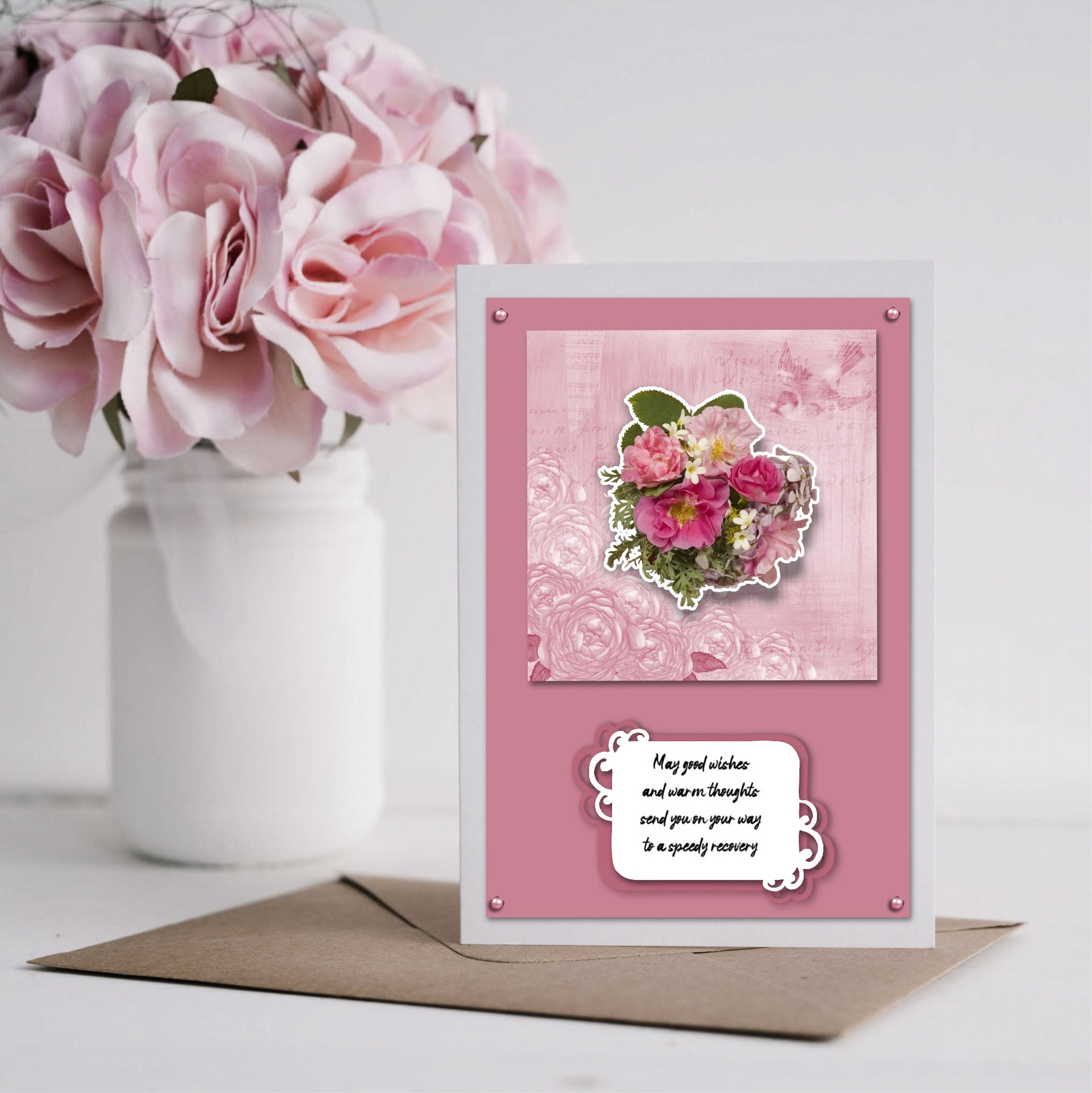 Get Well Card Inserts Digital Sheet, Printable Card Verses, Inside Card ...