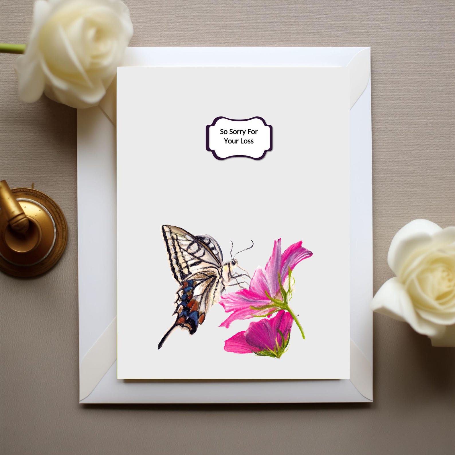 Sympathy Sentiments Digital Sheet, Sympathy Words and Phrases, Thinking ...