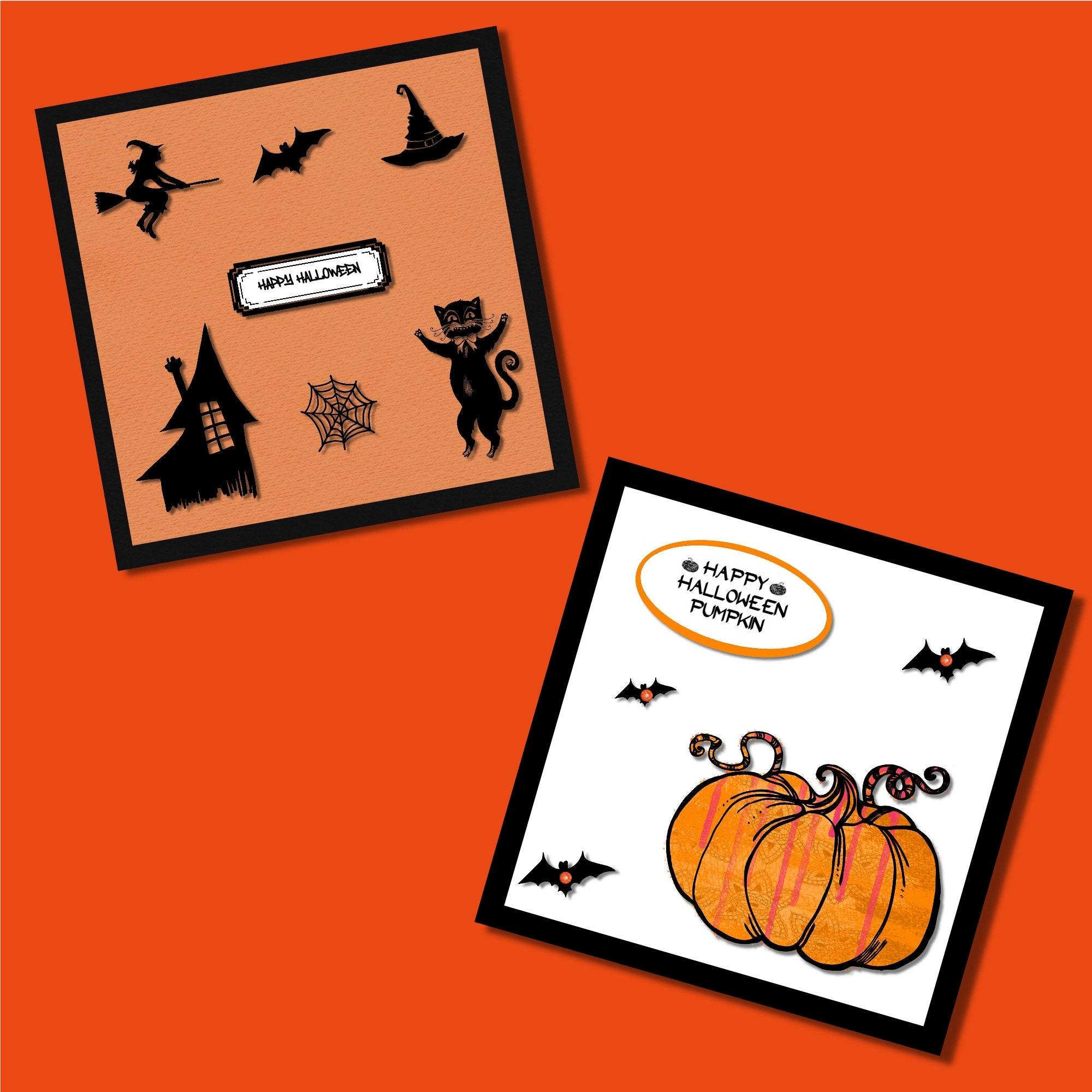 Halloween Sentiments Digital Sheet, Printable Halloween Sentiments ...