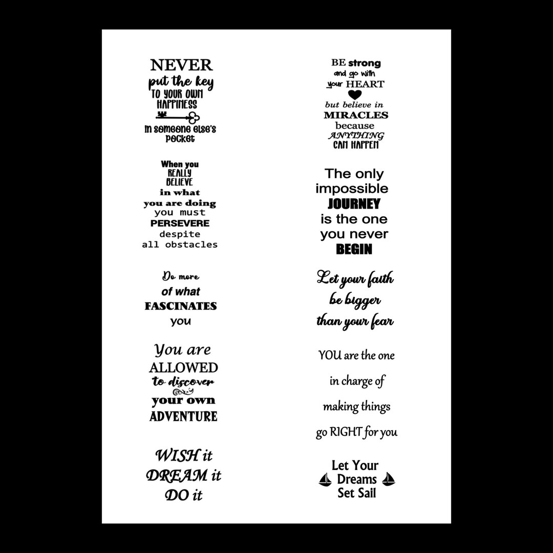 Encouraging Card Inserts Digital Sheet, Printable Card Insert Verses ...