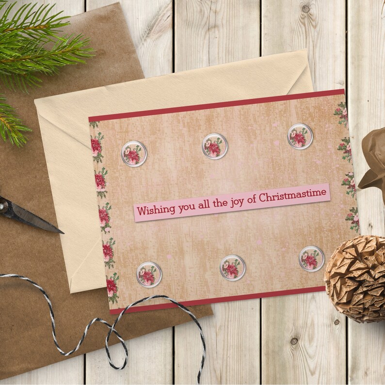 Christmas Printable A4 Paper Pack, Digital Christmas Craft Papers ...