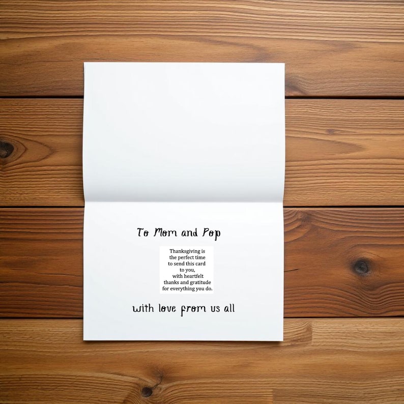 Thanksgiving Card Inserts Digital Sheet, Printable Card Verses, Inside ...