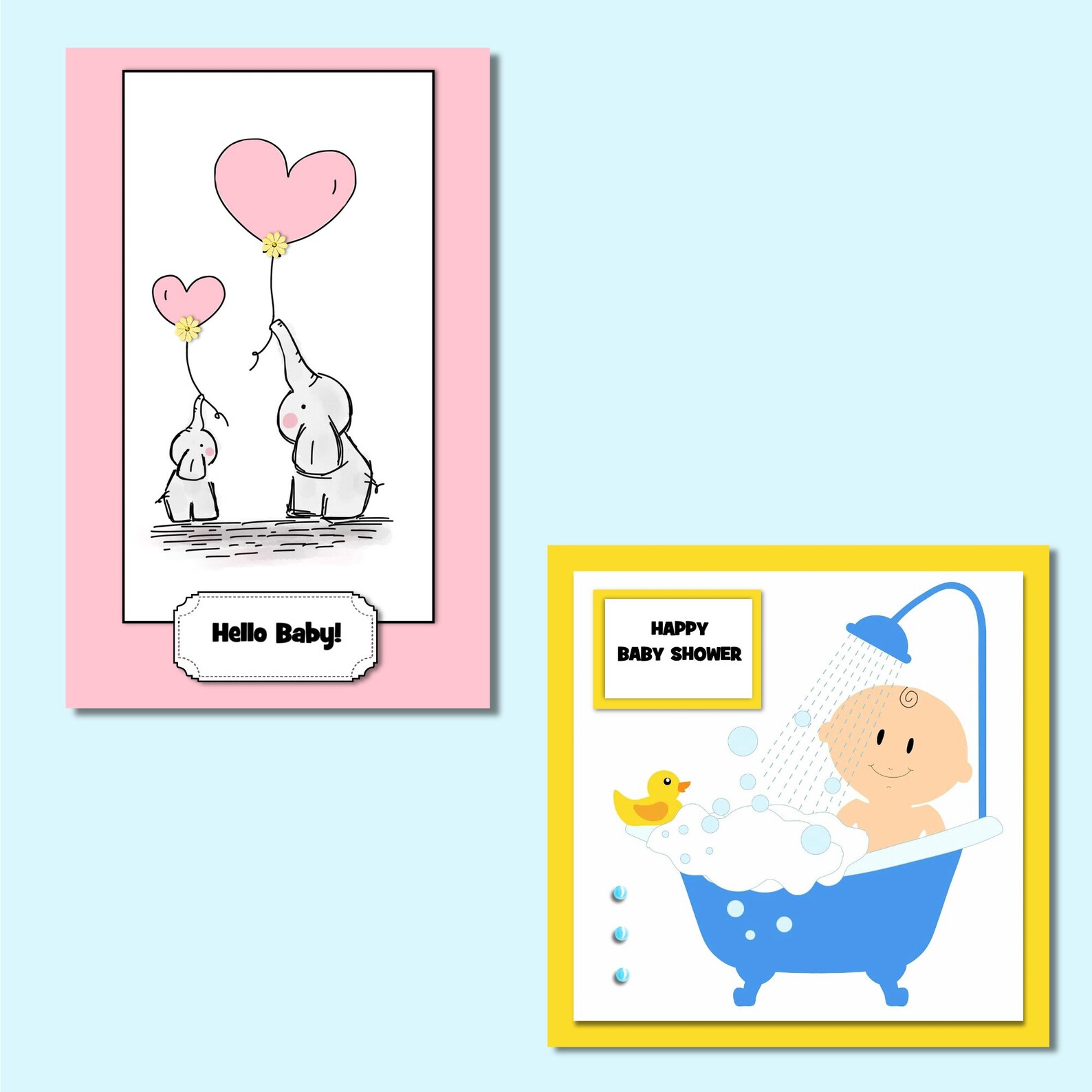 Baby Sentiments Digital Sheet, New Baby Card Words, Printable Card ...