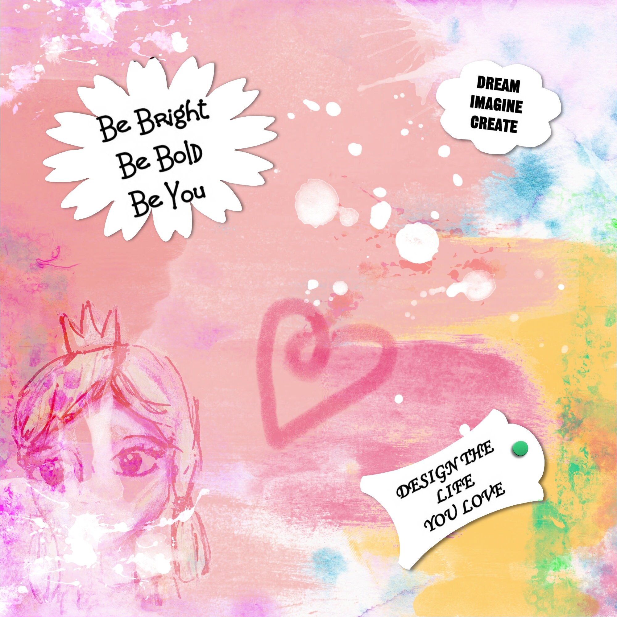 Art Journaling Sentiments Digital Sheet, Printable Words and Phrases ...