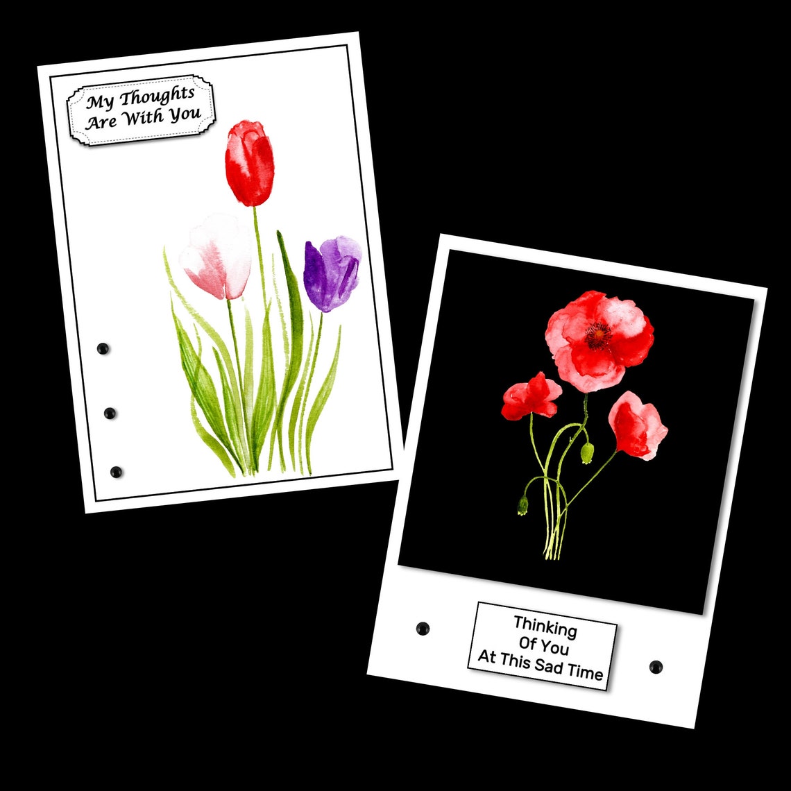 Sympathy Sentiments Digital Sheet, Sympathy Words and Phrases, Thinking ...
